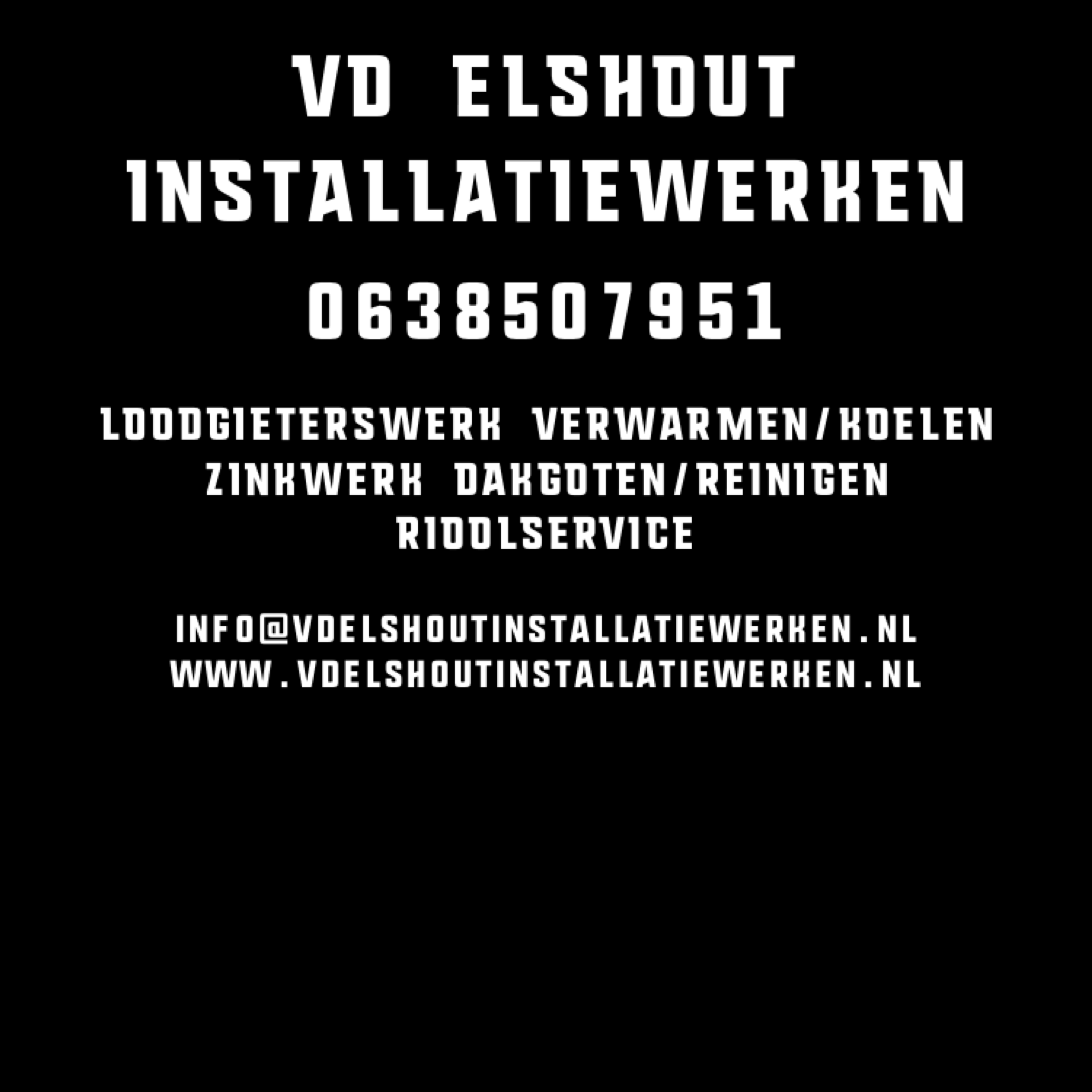 VD ELSHOUT INSTALLATIEWERKEN - WIE ZIJN WIJ?